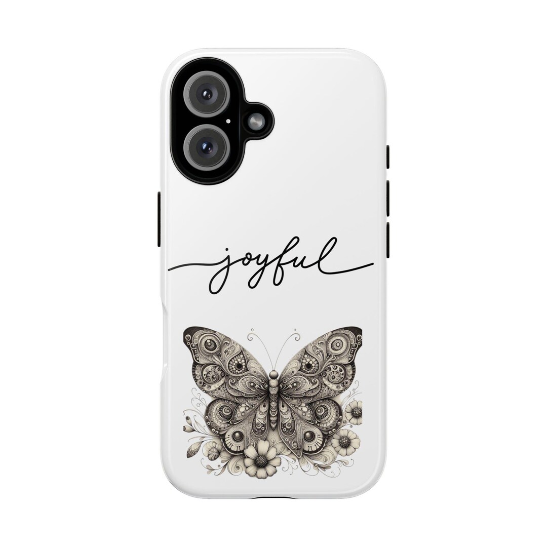 Joyful Butterfly Phone Case, Boho Chic Accessory, Gift for Her, Trendy ...
