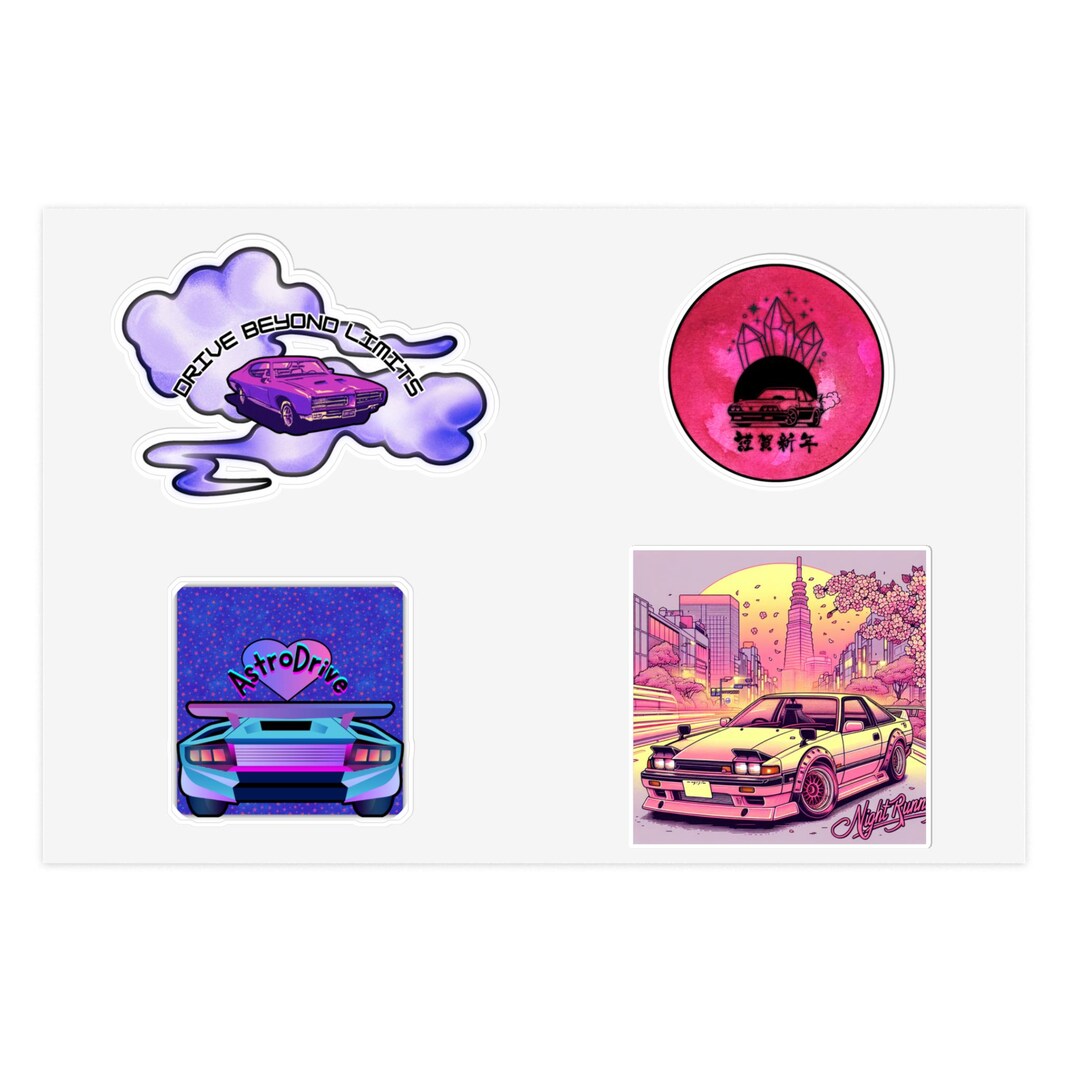 Driftaracreations JDM Car Sticker Sheets, Astrology Inspired, Girly ...