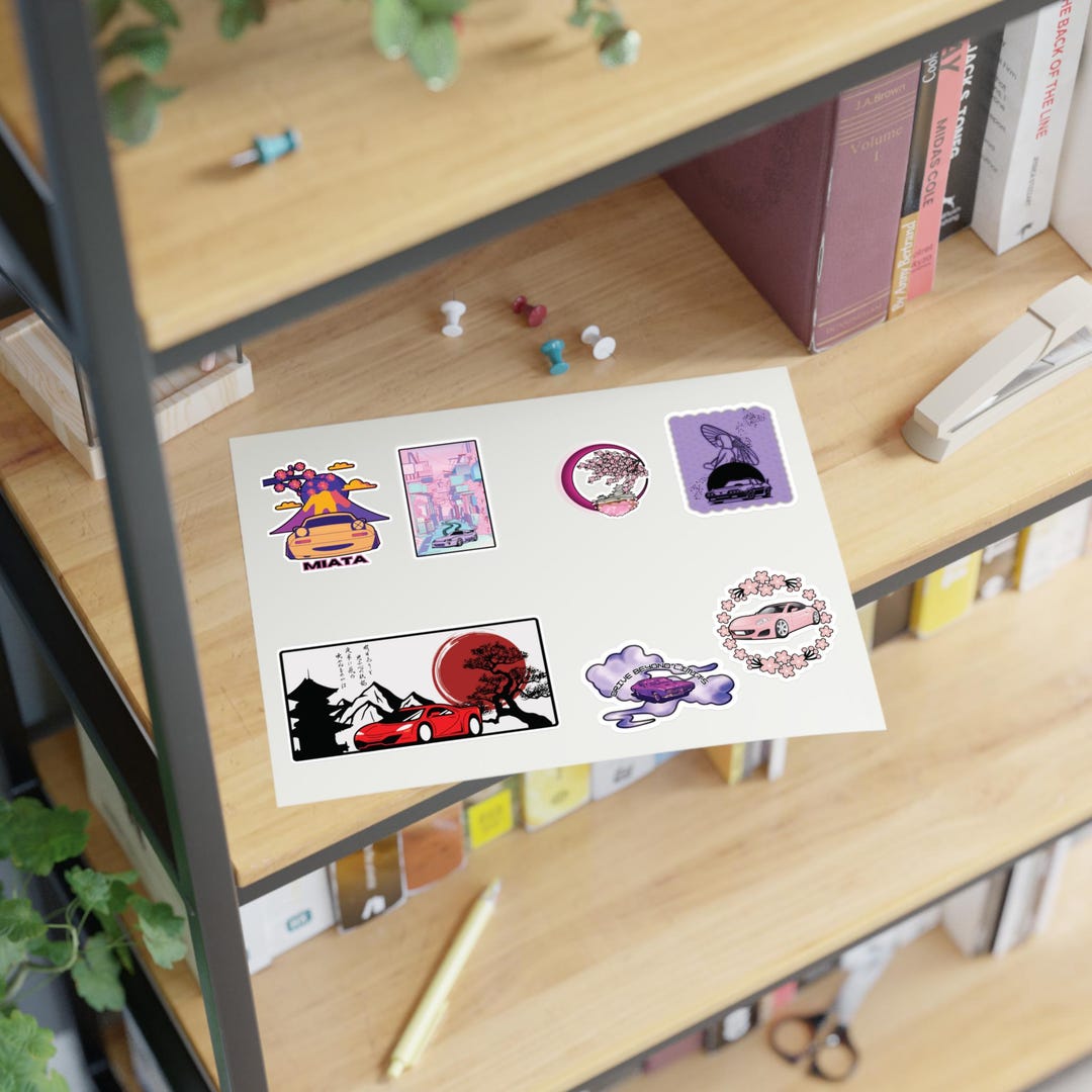 Driftaracreations JDM Sticker Sheets, Cherry Blossom Stickers, Japanese ...