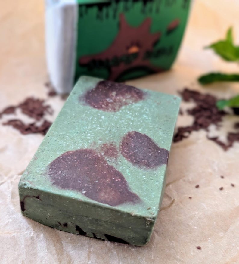 Swamp Suds Shrek-inspired Sea Salt Soap Bar - Mint Chocolate Fudge ...