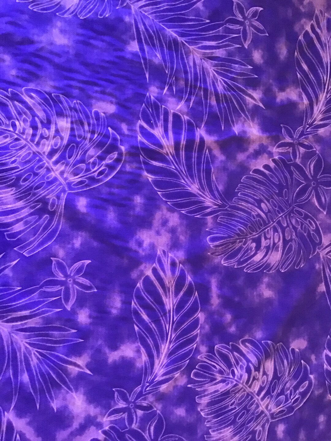 PURPLE Hawaiian Print in Poly Cotton (yardage Available) - Etsy