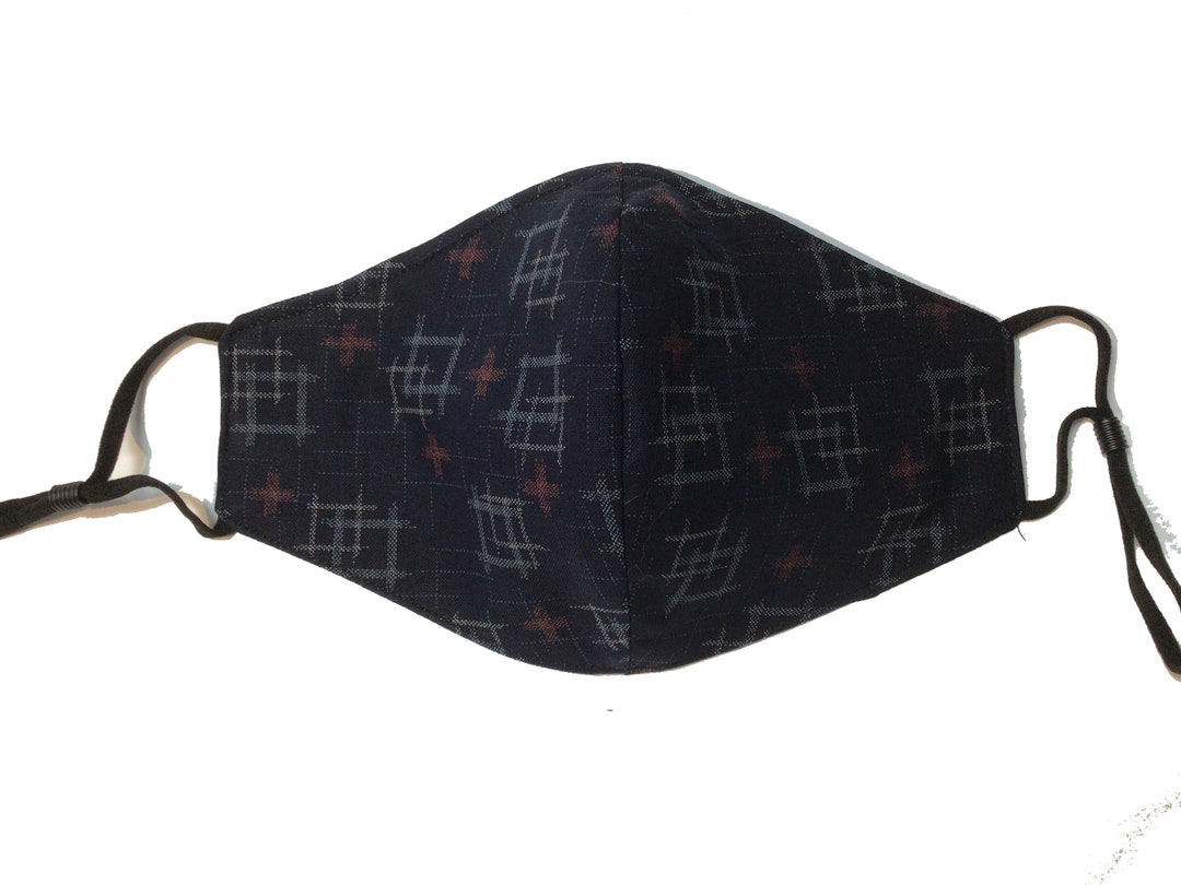 Quality Indigo + From Japan Face Mask Reversible (triple Lined) - Etsy
