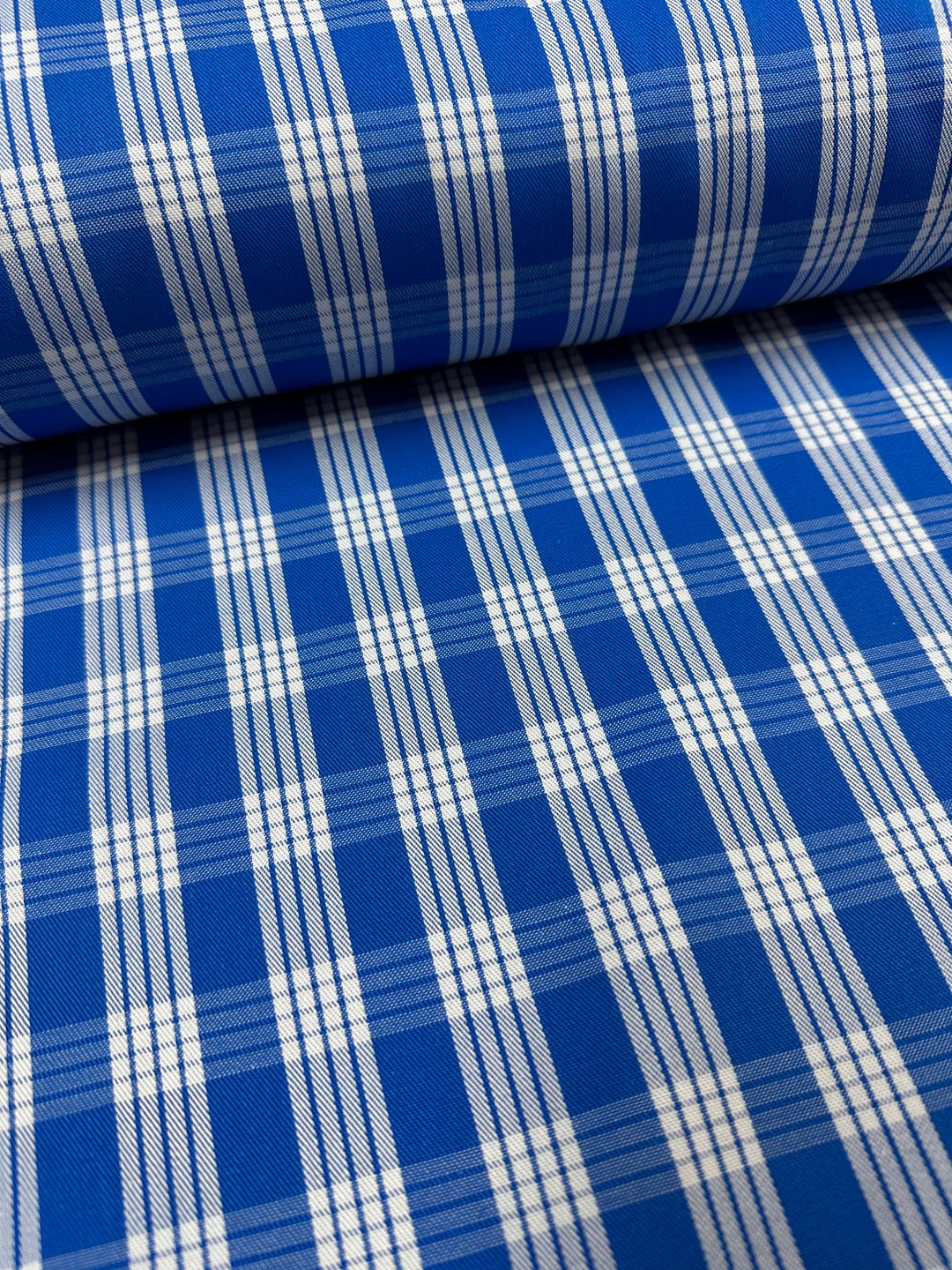 Royal Blue Woven Palaka Hawaiian Print Fabric (yardage Available) - Etsy
