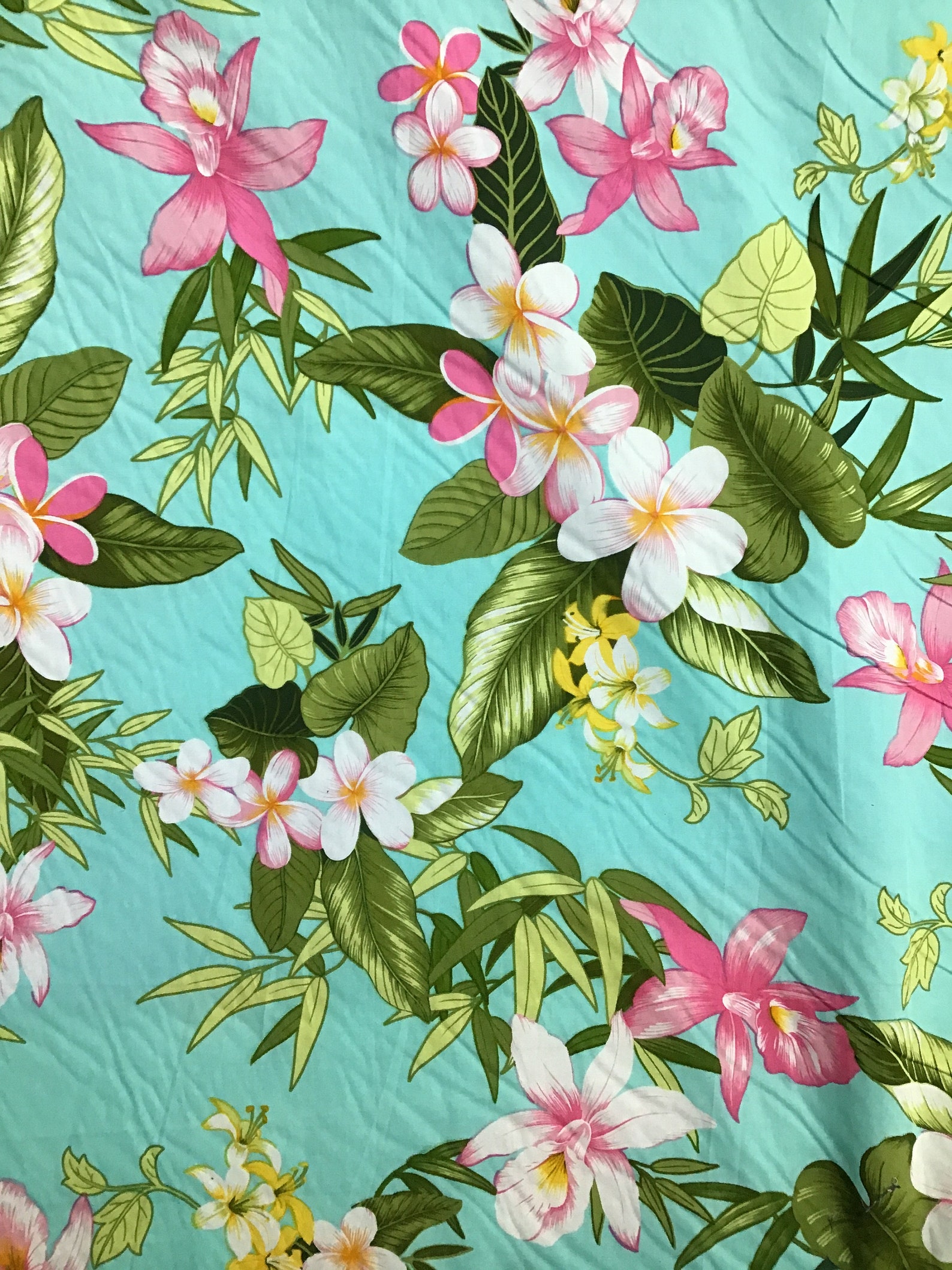 Beautiful Hawaiian Print Fabric in Cotton yardage Available - Etsy