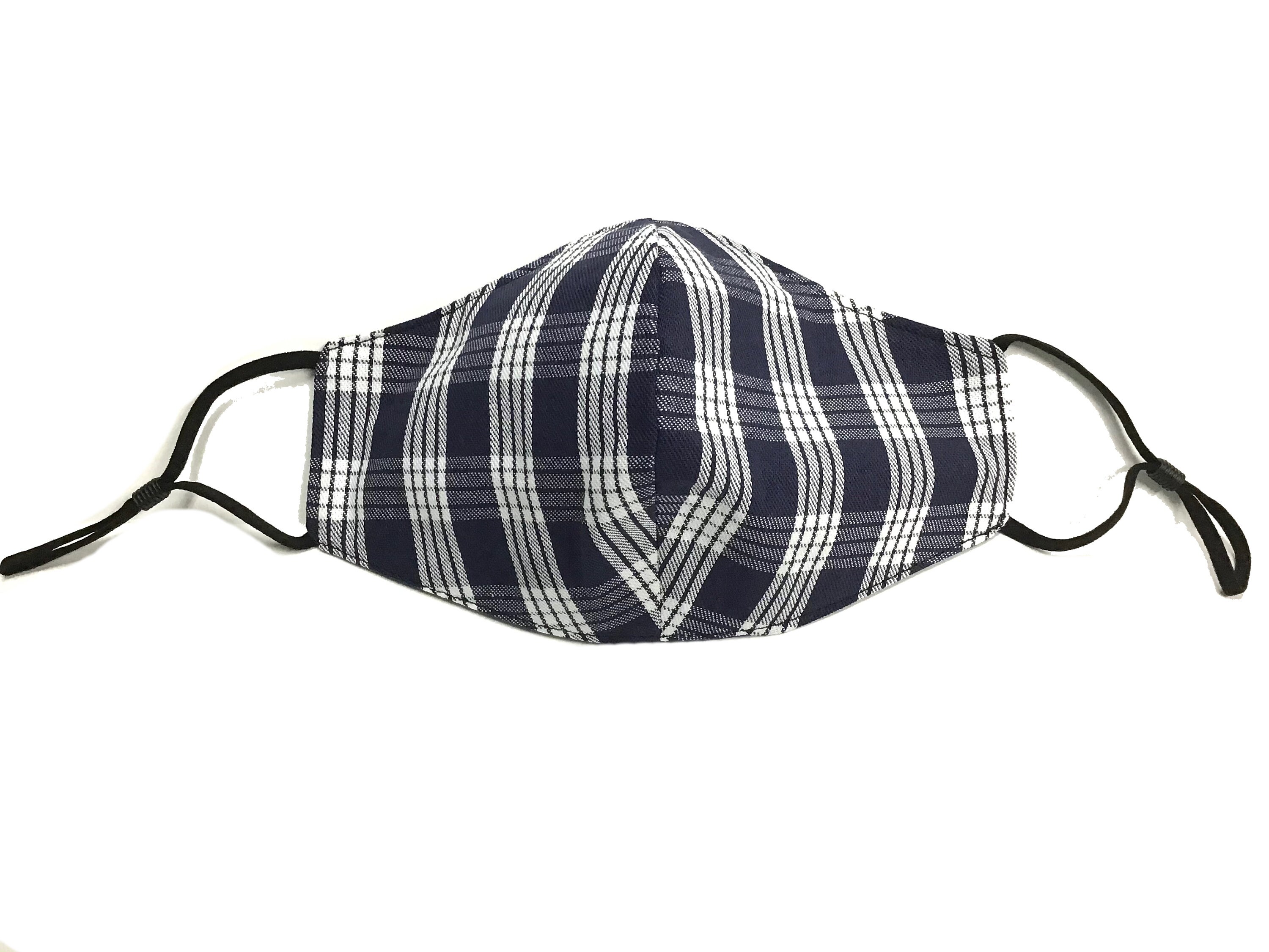 Adjustable Navy Blue Palaka Print Face Mask One Size fits All | Etsy