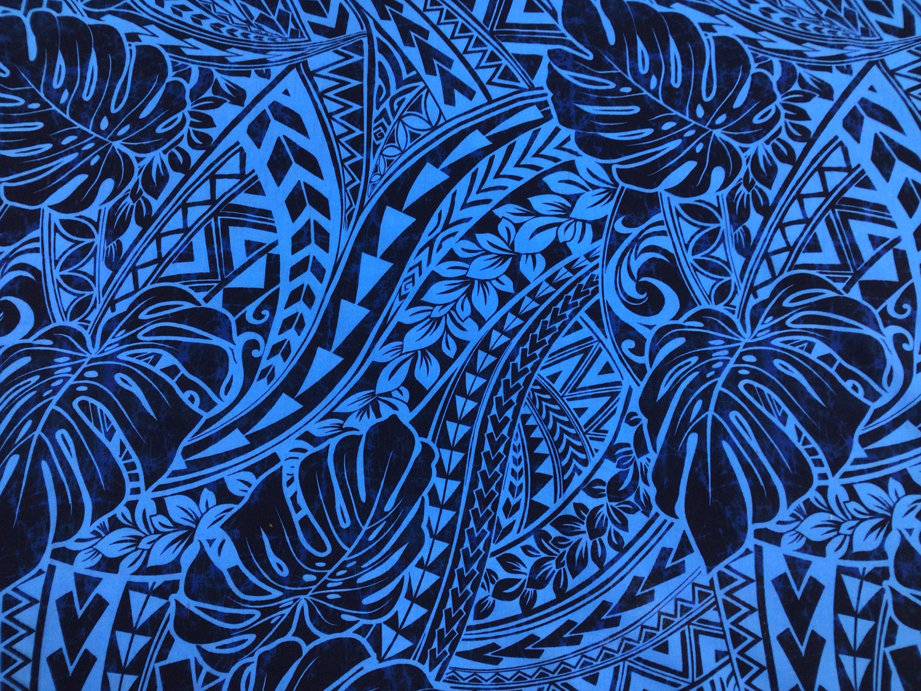 Blue Tribal Background