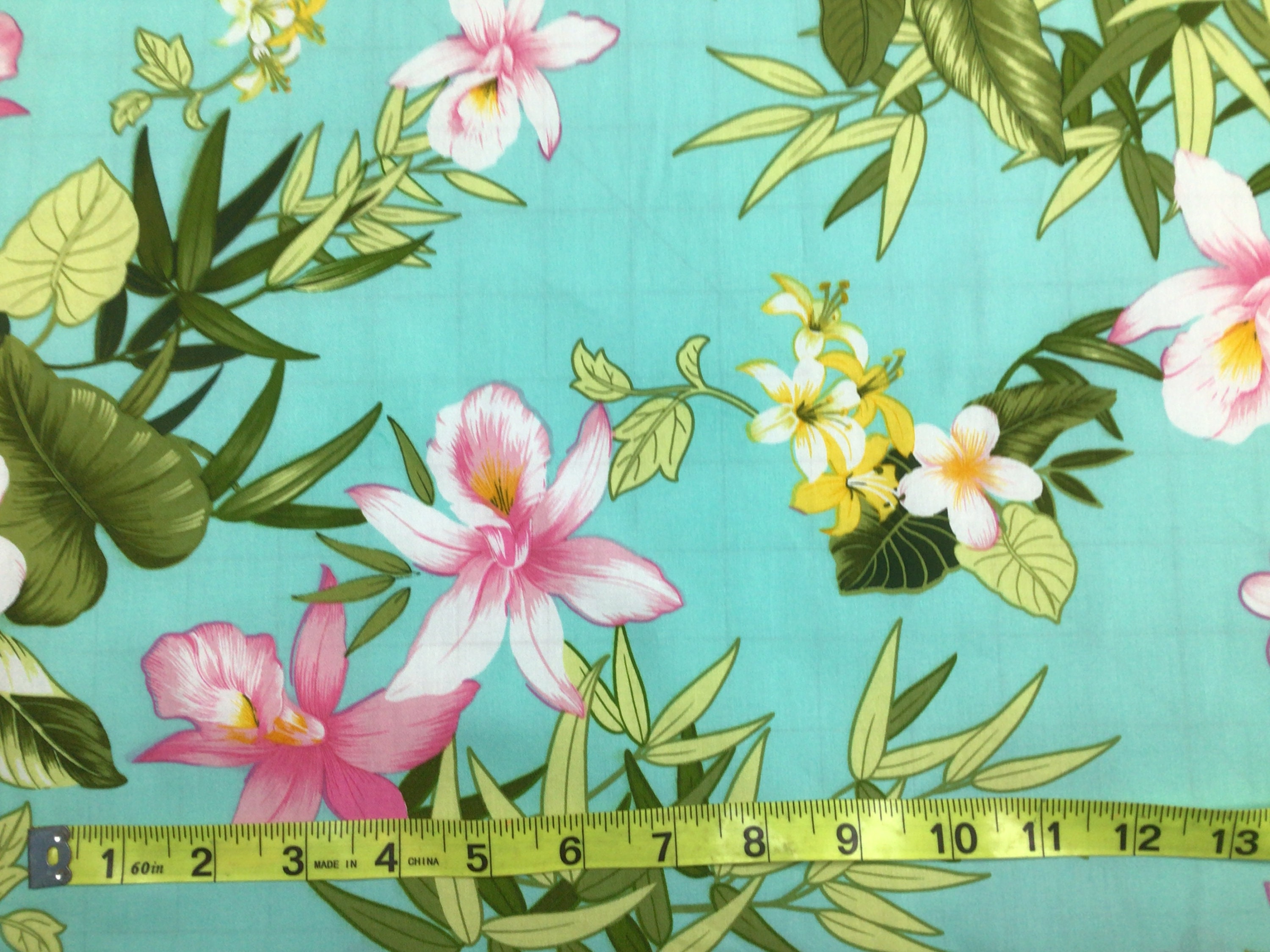 Tropical Hawaiian Print Fabric in Cotton Yardage Available | Etsy