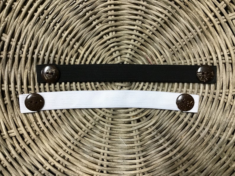 Face Mask Ear Saver Elastic Ear Extender With Coconut Buttons | Etsy