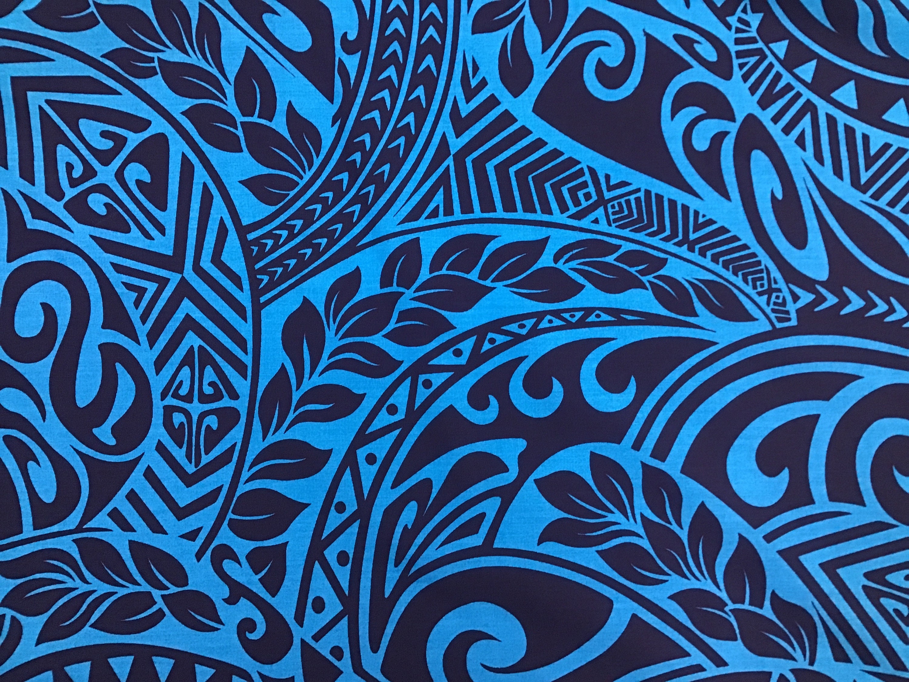 Cyan Tribal Hawaiian Print Face Mask Adjustable Reversible | Etsy