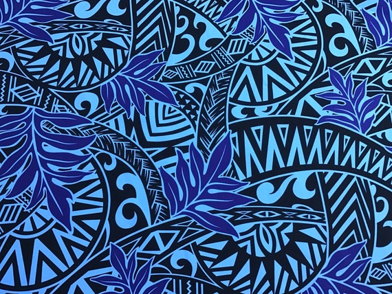 Blue Tribal Background
