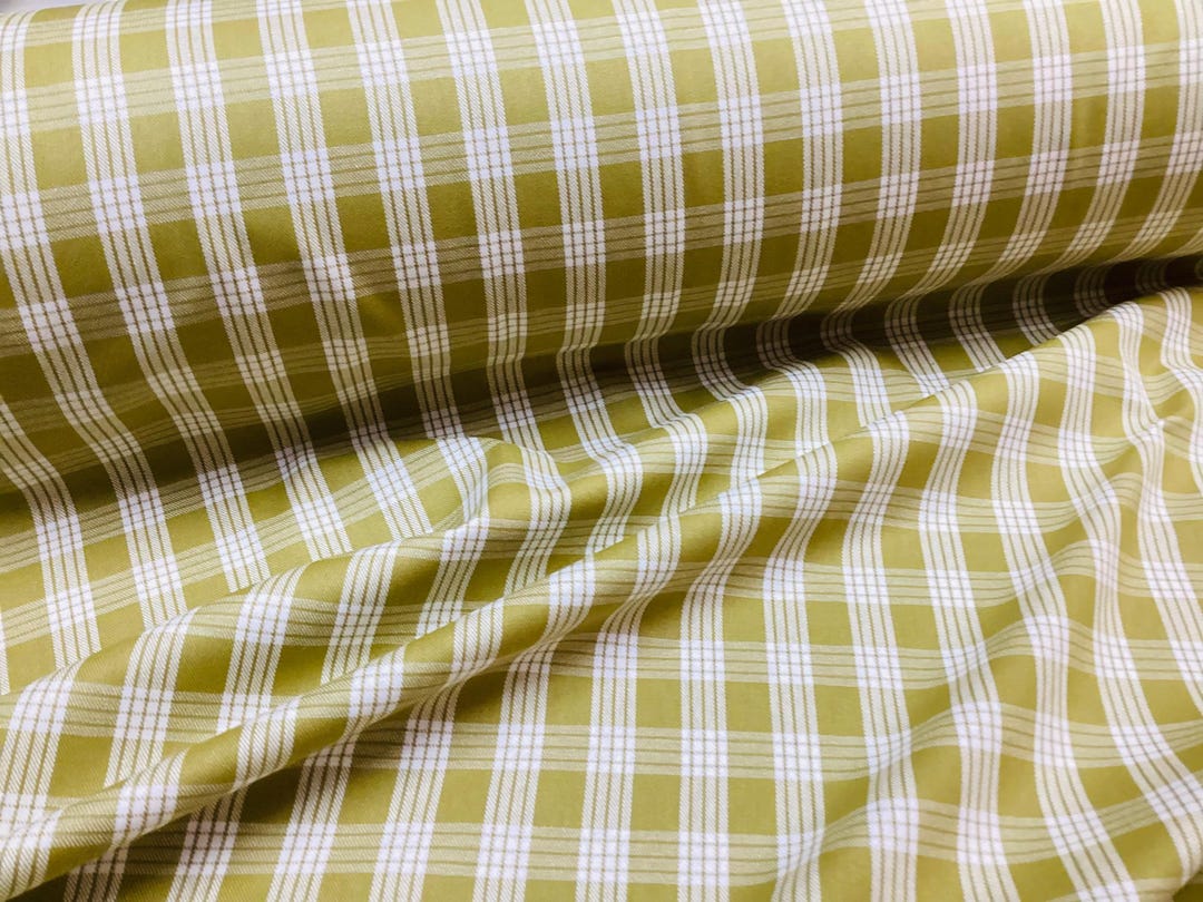 New Color!! Olive Green Palaka Heavy Woven Cotton Fabric Sold by the ...