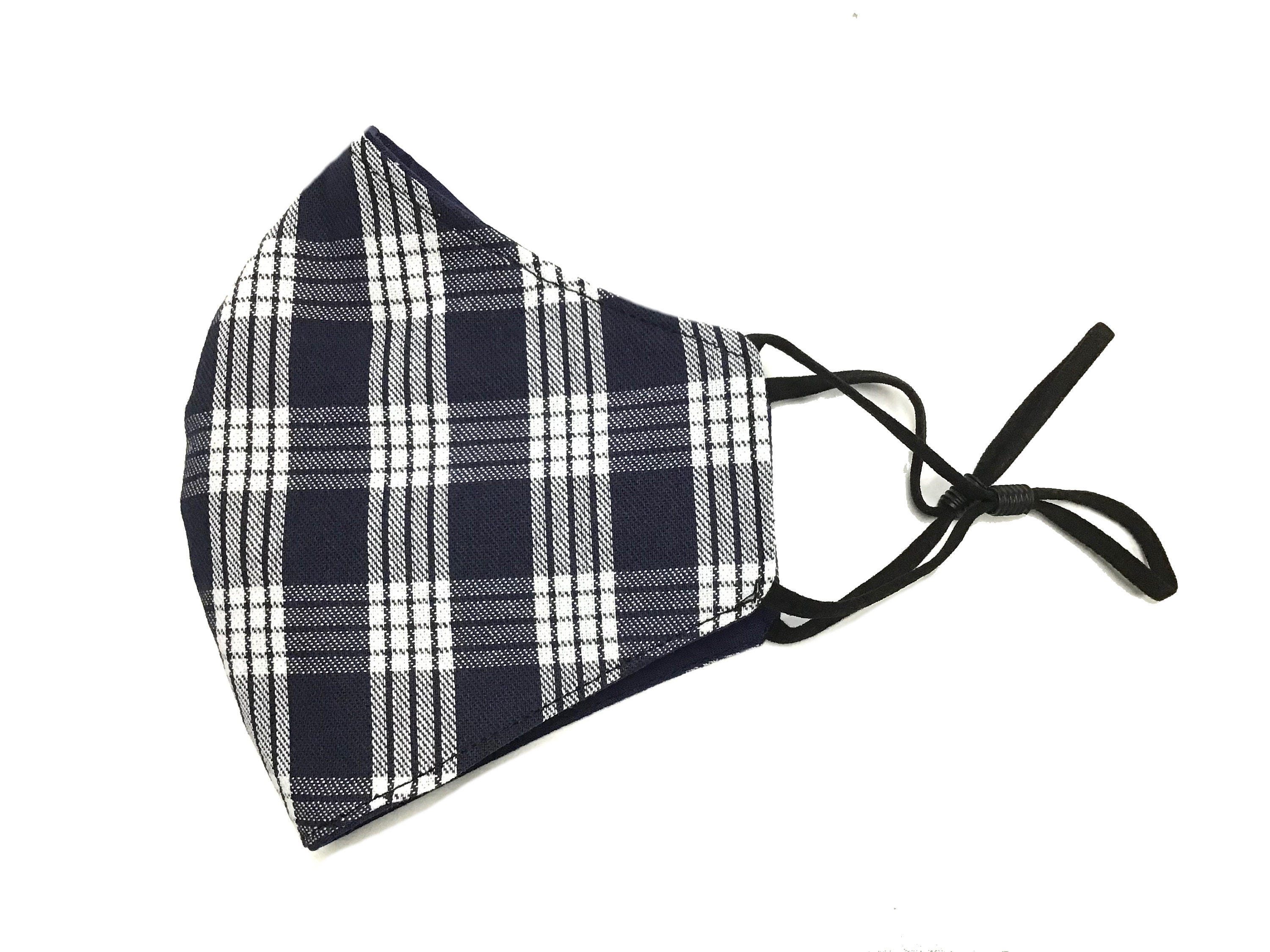 Adjustable Navy Blue Palaka Print Face Mask One Size Fits All | Etsy