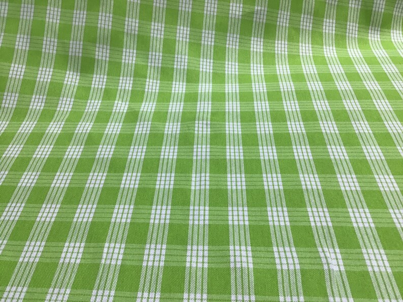 Lime Green Palaka Heavy Woven 100% Cotton Fabric Sold by the Yard - Etsy