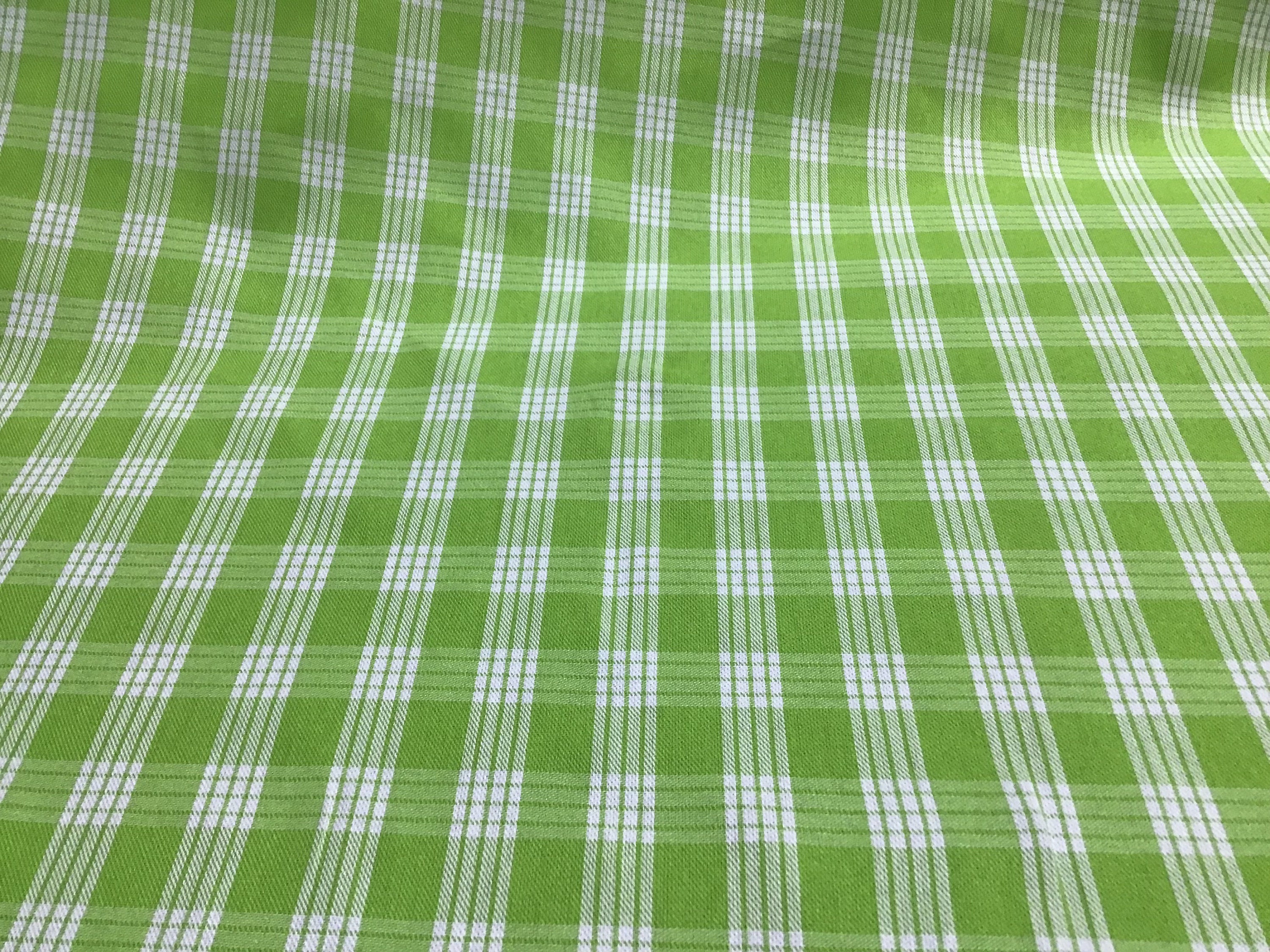 Lime Green Palaka Heavy Woven 100% Cotton Fabric Sold by the | Etsy