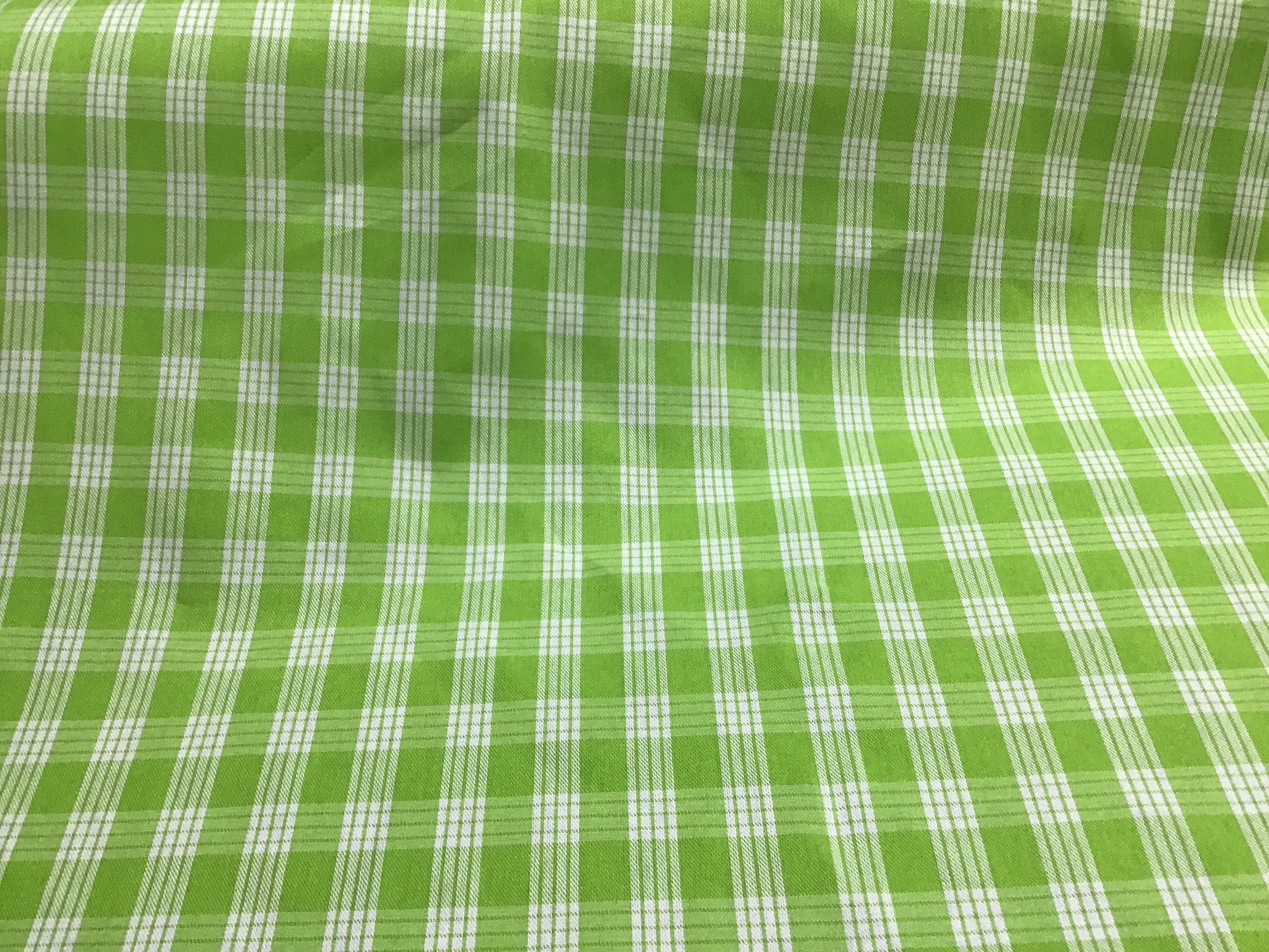 Lime Green Palaka Heavy Woven 100% Cotton Fabric Sold by the | Etsy