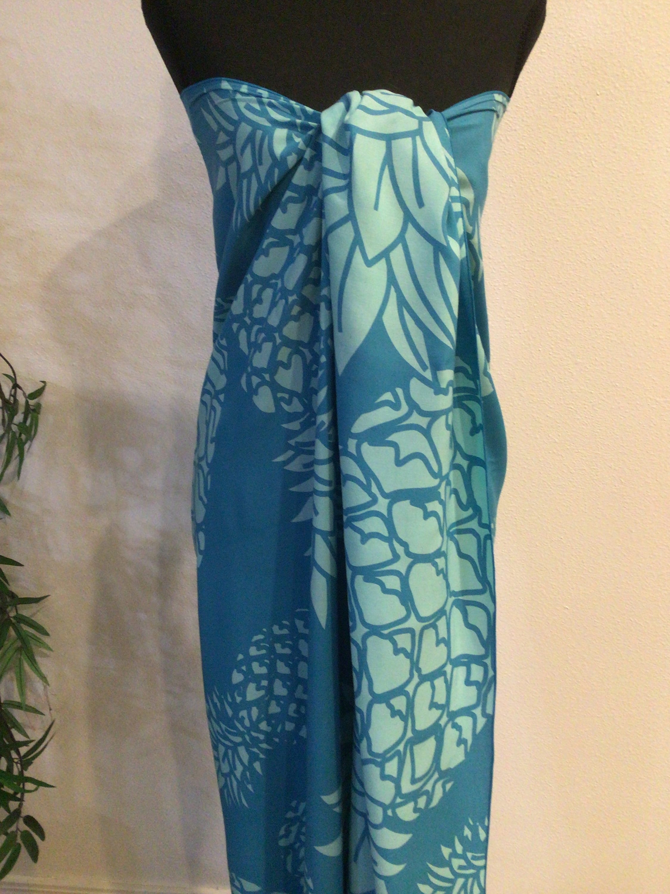 Premium Türkis Ananas Hawaii Print Pareo Sarongs in 100% | Etsy