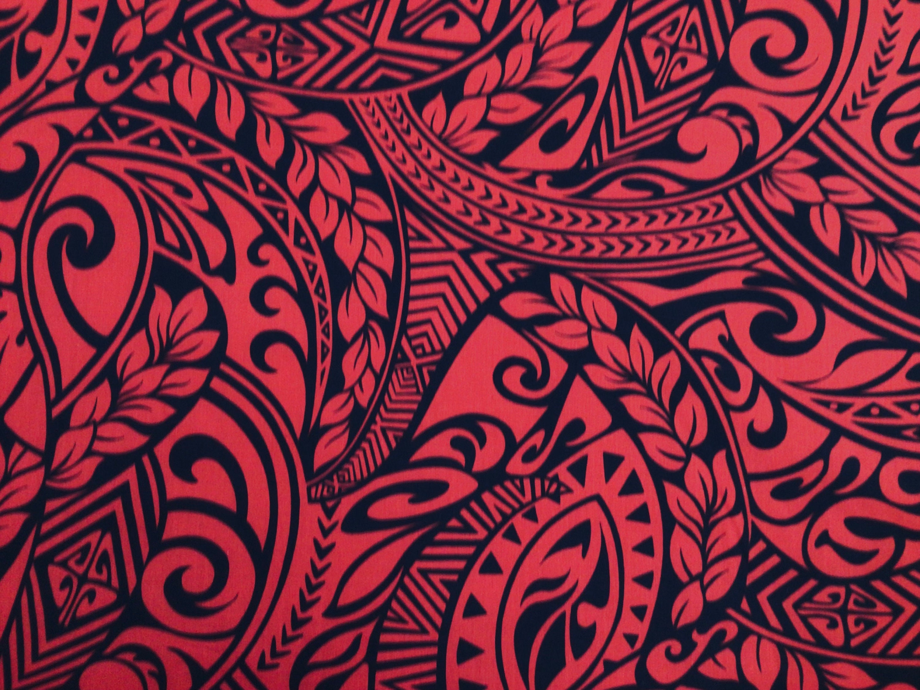 Red Tribal Print