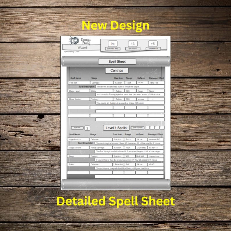 Dnd Character Sheet, 5 Pre-generated Level 1 D&D Characters PDF + Blank ...
