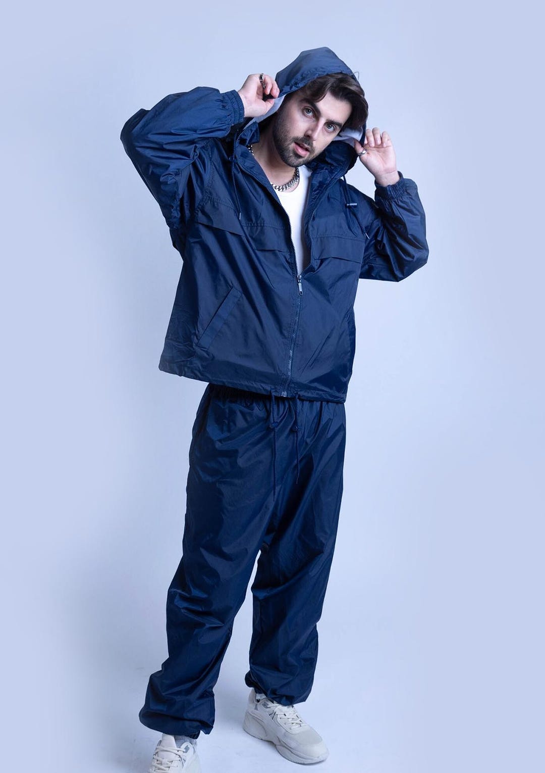 Vintage Style Nylon Full Zipper Tracksuit Set - Etsy