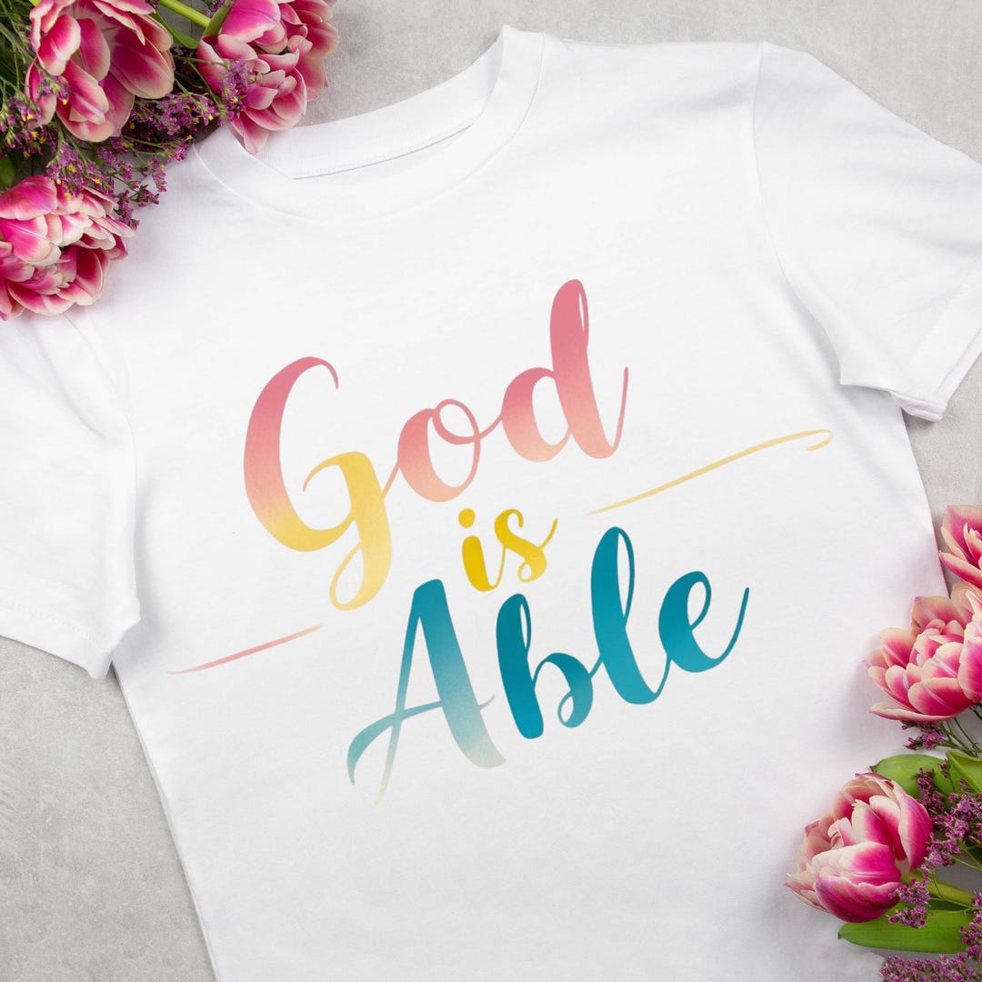 God is Able PNG Clipart, Christian Faith Design (digital Download) - Etsy
