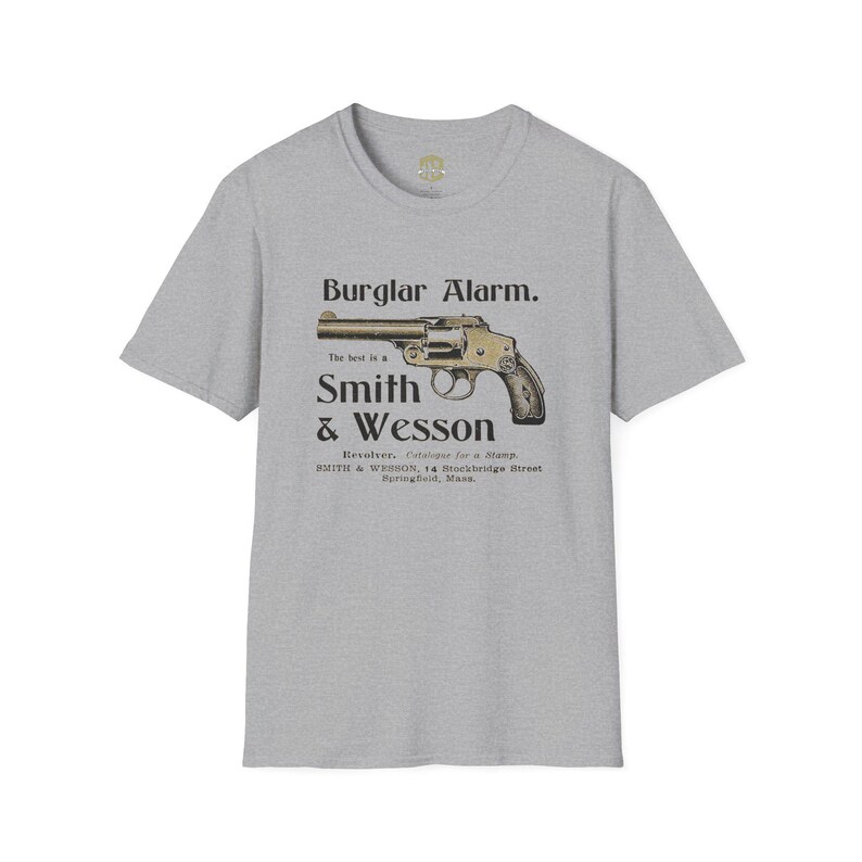Vintage Smith & Wesson Burglar Alarm Gun Owner T-shirt, Self Defense ...