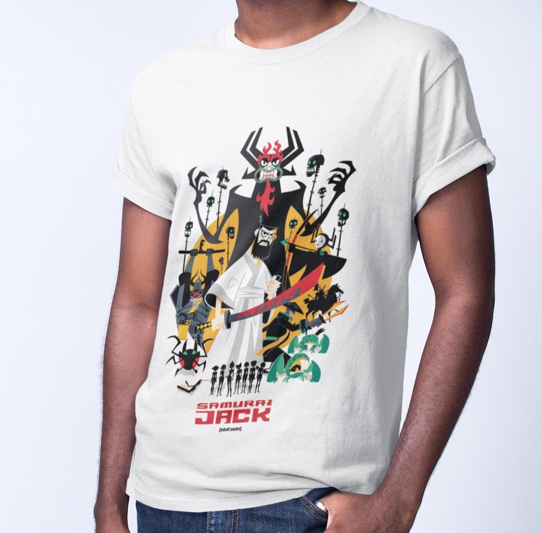 Samurai Jack Anime Unisex T-shirt, Cartoon Network Nostalgic Gamer Tee ...
