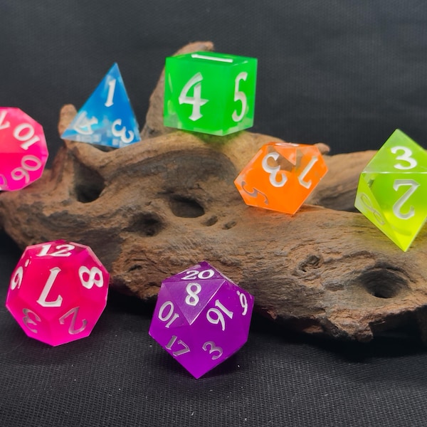 Neon Dice - Etsy