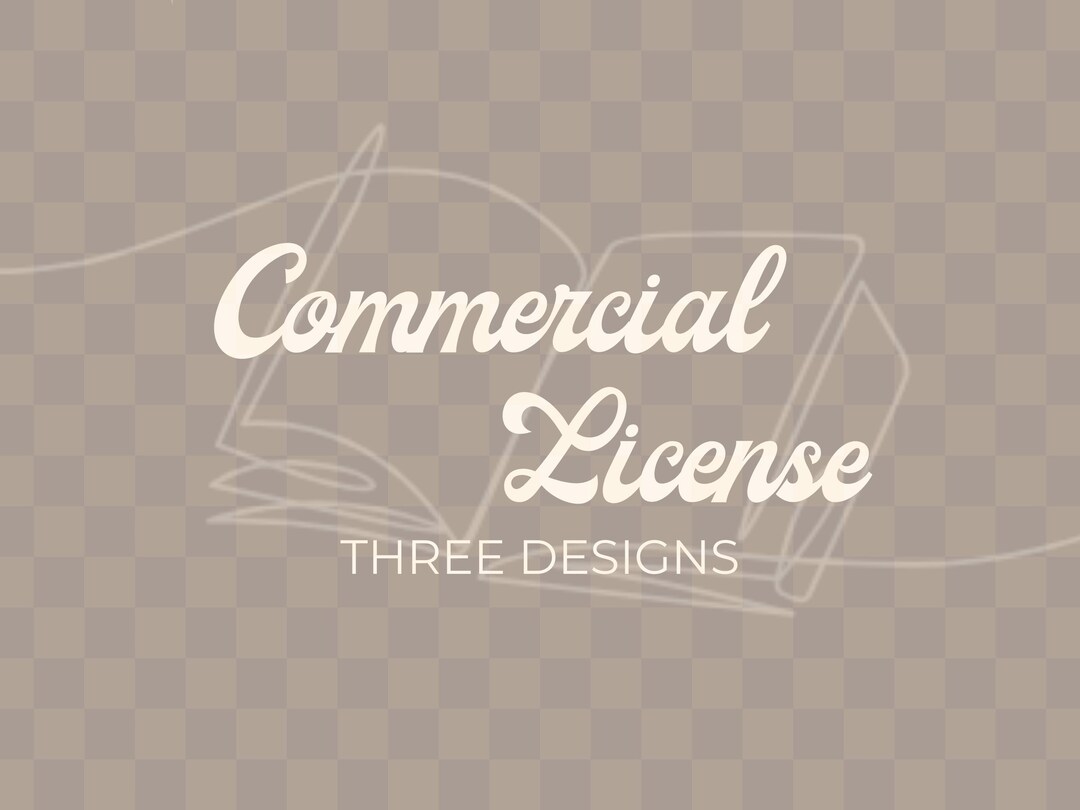 Commercial Use License | THREE Digital Items | Extended License for Svg ...