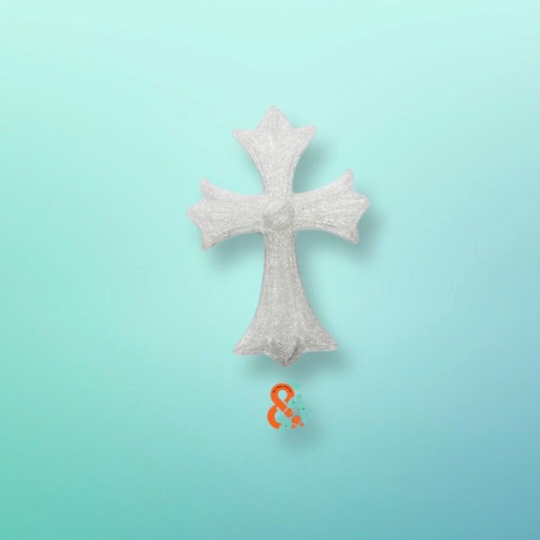 Large Gothic Cross Crocs Charm X 1 (WHITE) - Etsy