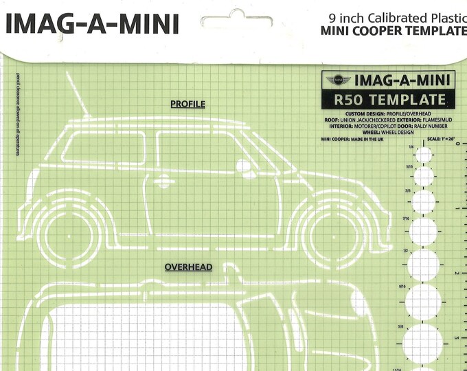 Mini Cooper 9 Template Imag-A-Mini R50 Template - Etsy.de
