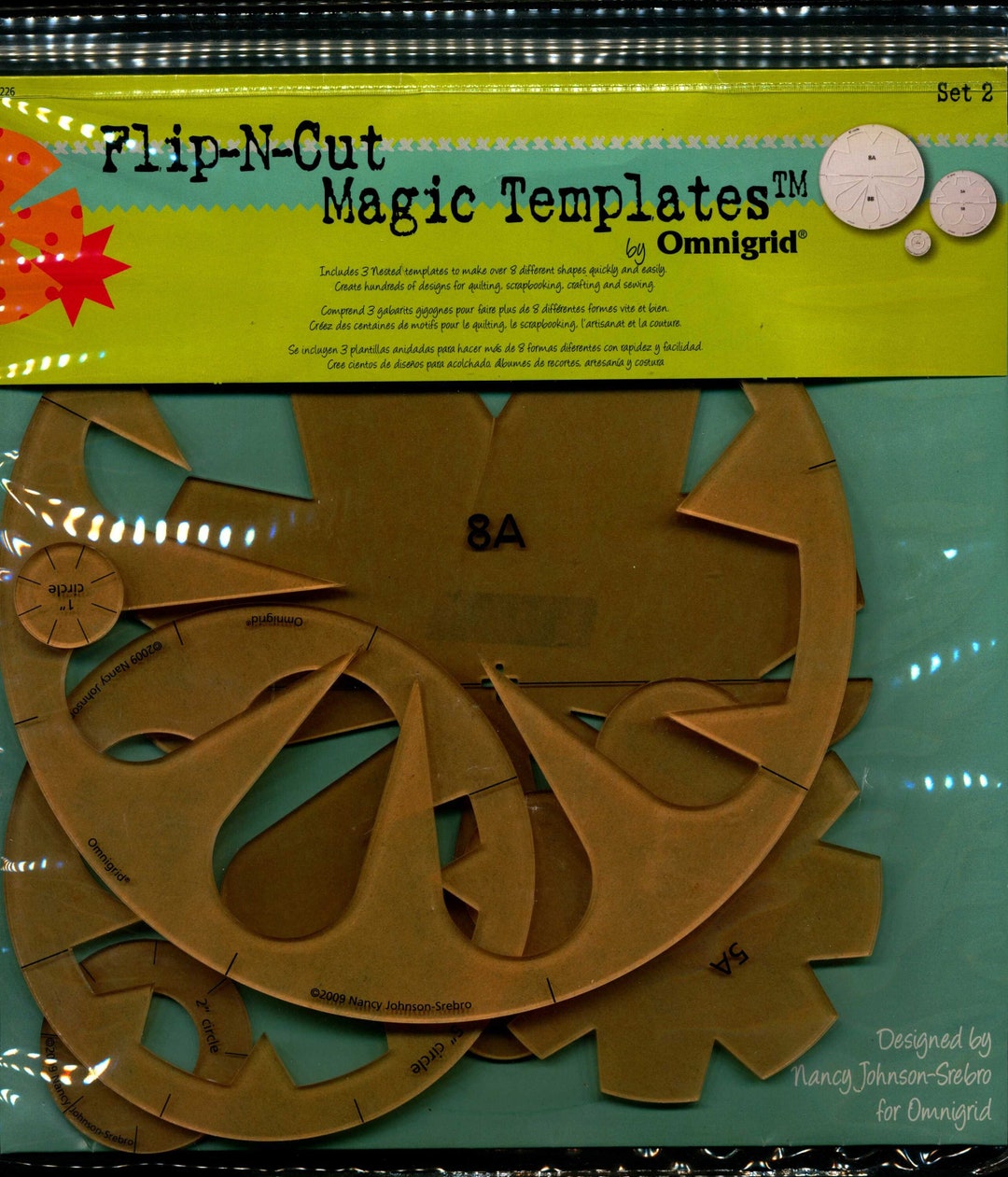 Flip and Cut Magic Templates - Omnigrid - Set of 6 Pcs - Etsy