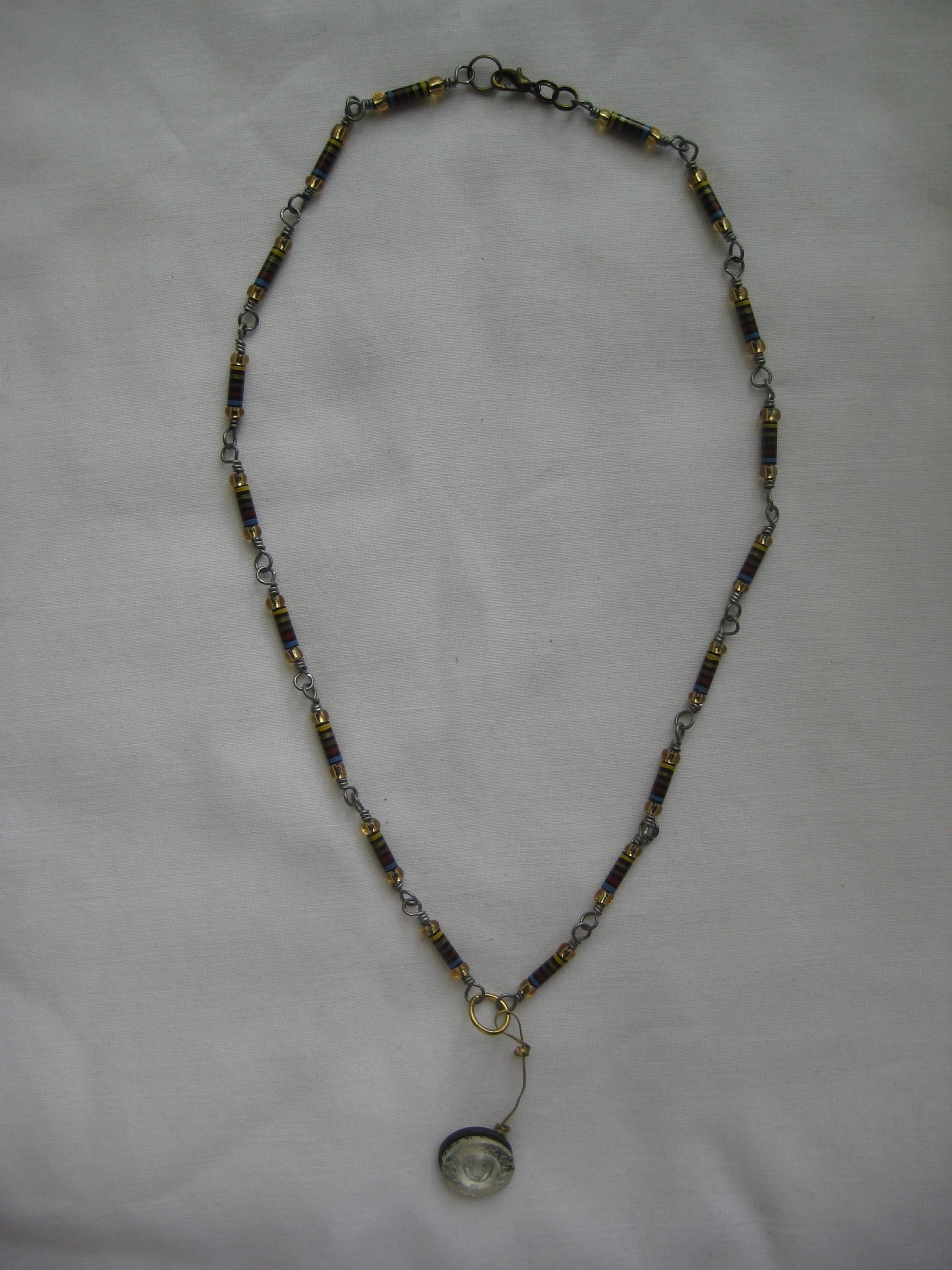 HANDMADE Striped Resistor Necklaces - Charms and Picture Frames - Etsy