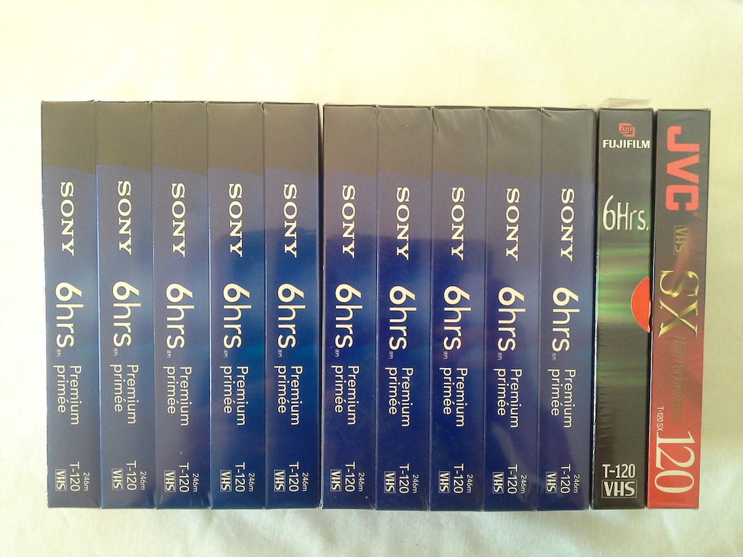 New Blank VHS Tapes - Sony, Fujifilm, JVC - Etsy
