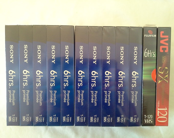 New Blank VHS Tapes - Sony, Fujifilm, JVC - Etsy