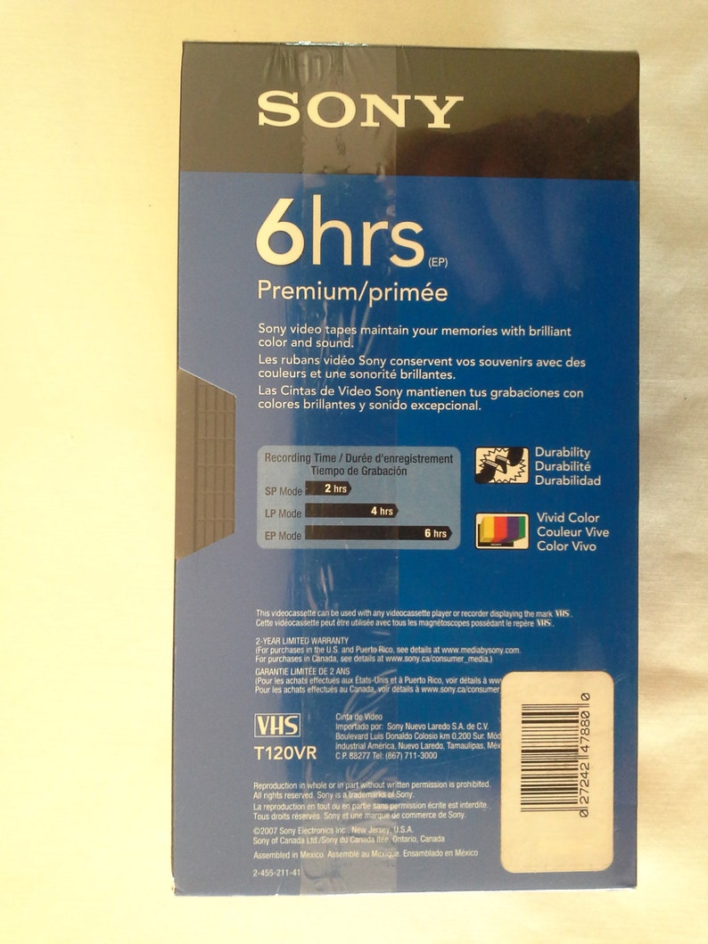 New Blank VHS Tapes - Sony, Fujifilm, JVC - Etsy