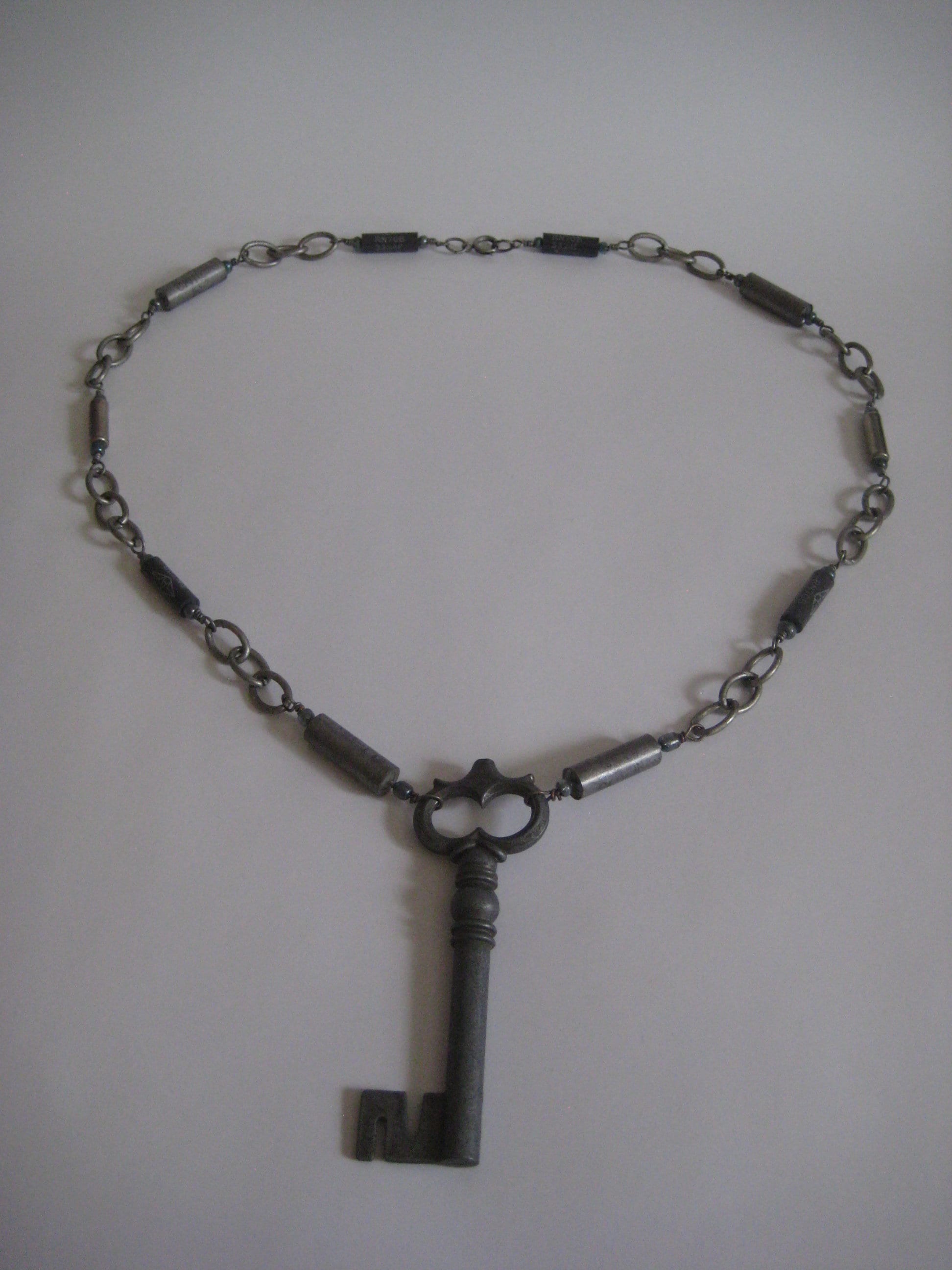 Skeleton Key Necklace - HANDMADE From Upcycled Vintage Electronics - Etsy