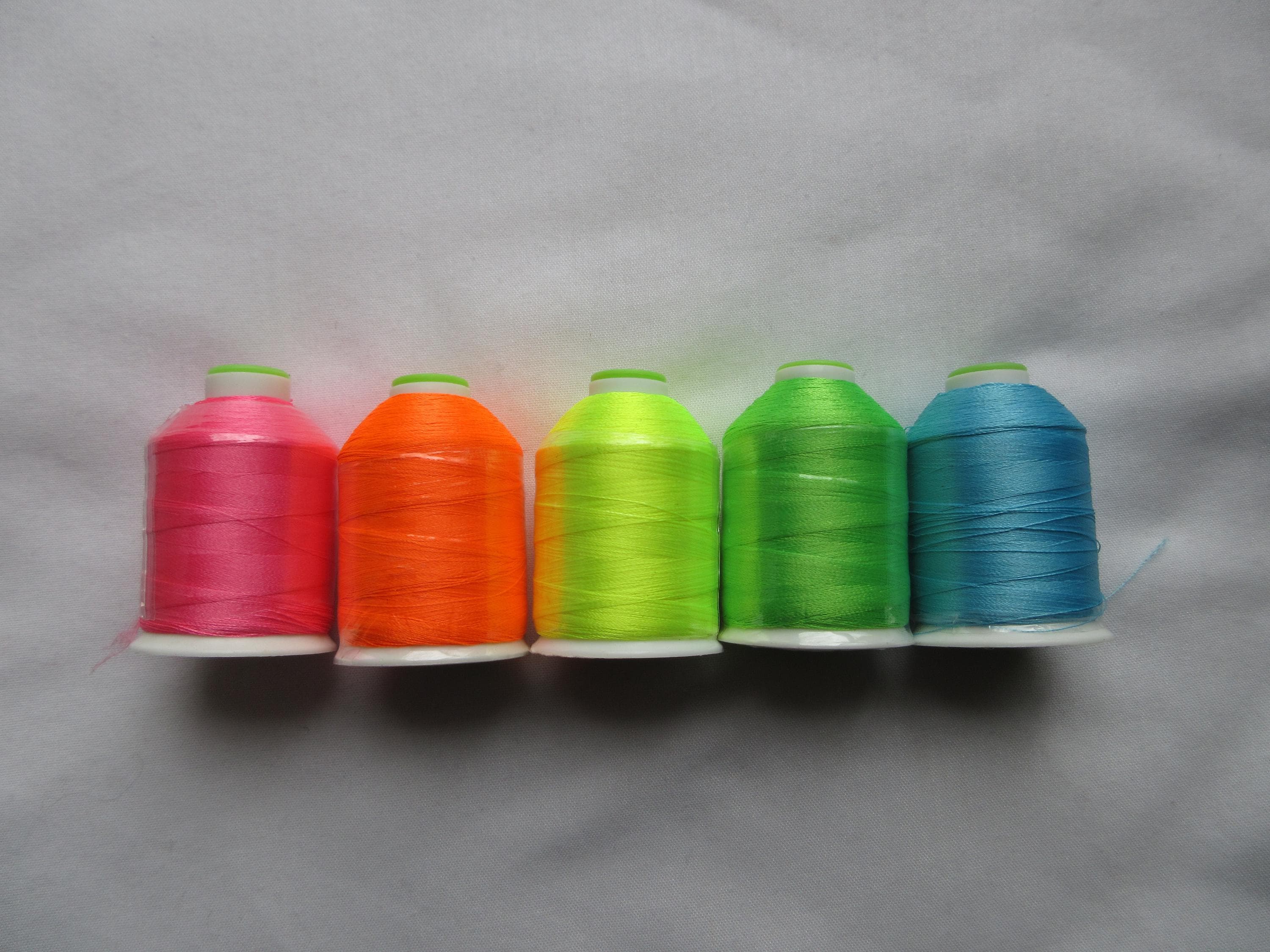 Coats and Clark Embroidery Thread - Lot of 5 Neon Color Cones - Etsy