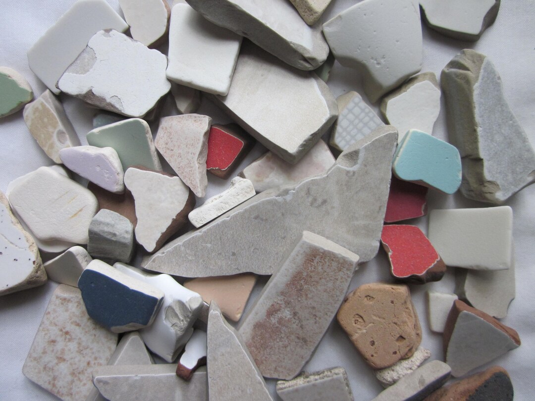 Tumbled Ceramic Tile Chips - Made From Long Island's East End - Etsy