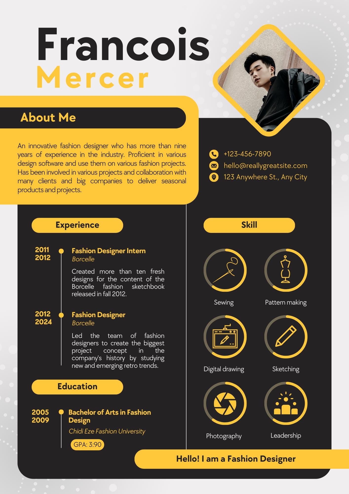 Modern Resume Template With Photo, 2024 Professional Resume Template ...