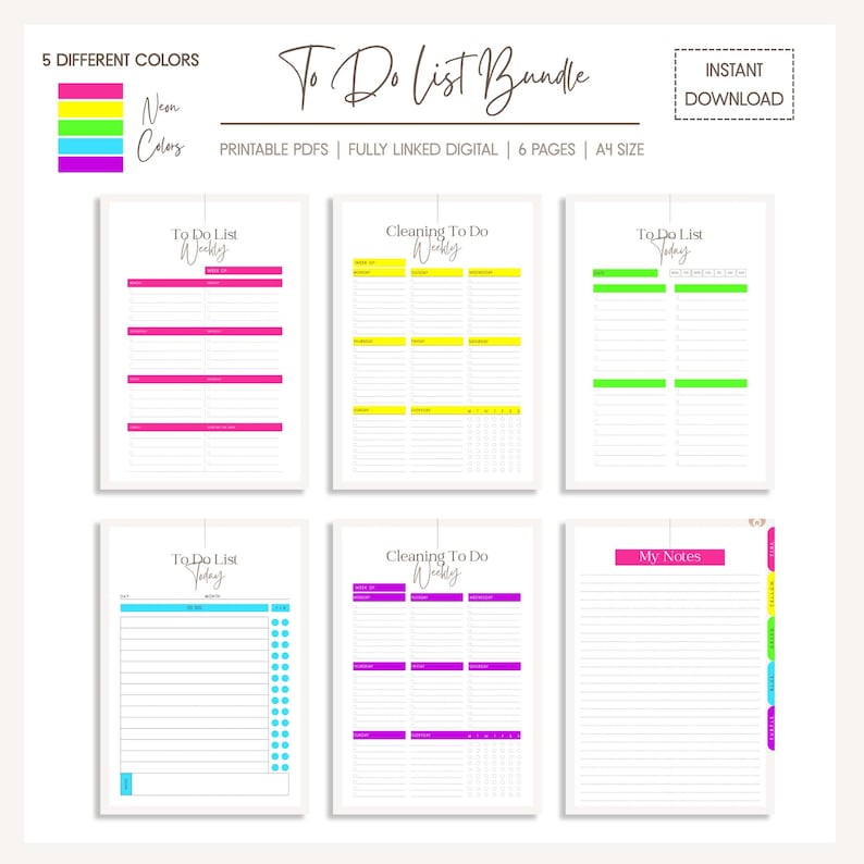To Do List Printable, to Do List Planner, Daily to Do List, Weekly ...