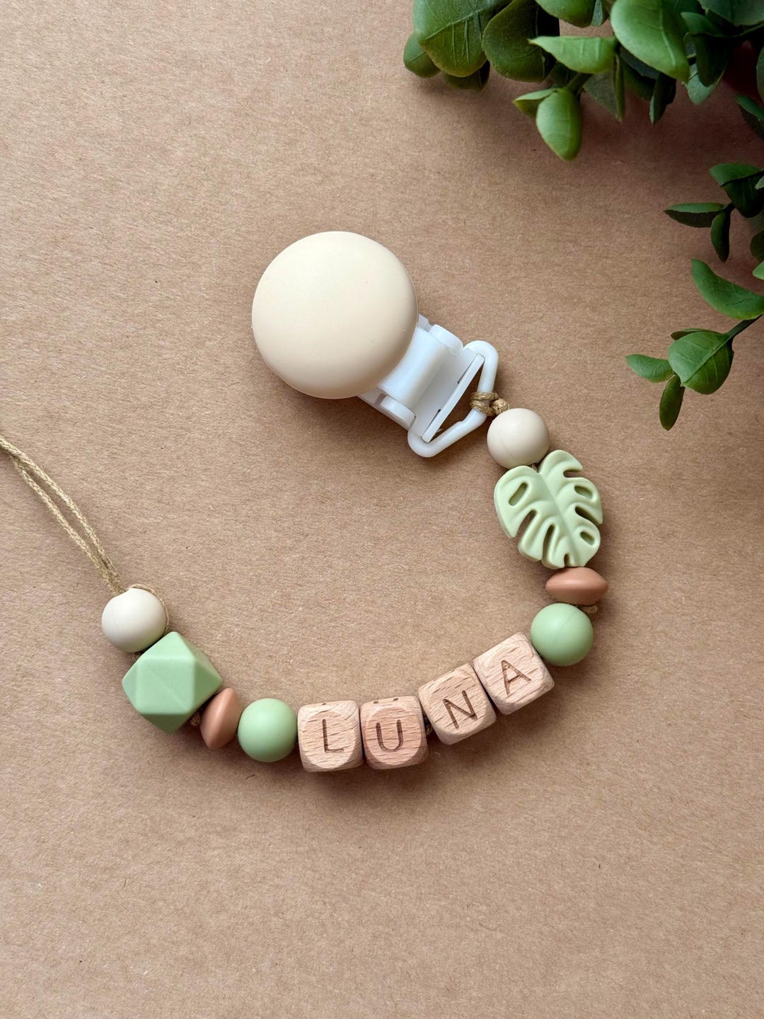 Custom Aesthetic Pacifier Clip With Name | Custom Baby Pacifier Clip ...