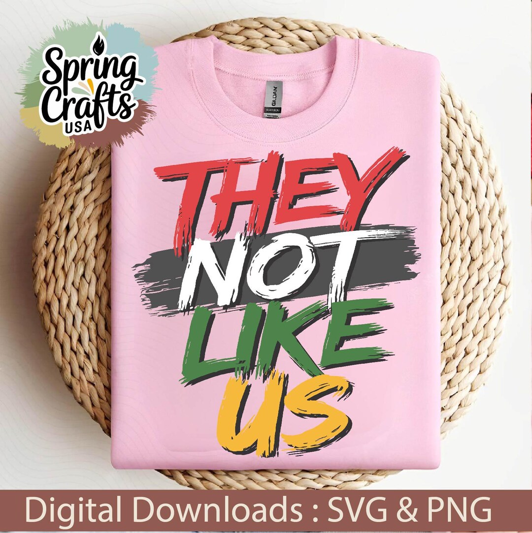 They Not Like Us SVG PNG: Juneteenth Design (digital Download) - Etsy