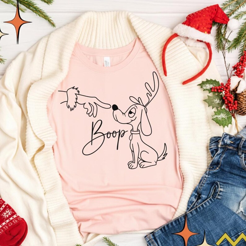 Boop PNG Digital Download, Funny Christmas Dog Sublimation, Mean One ...