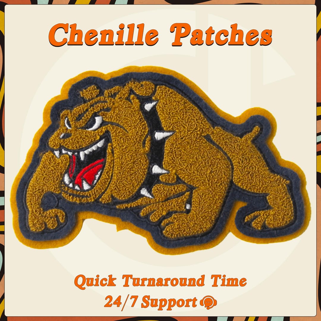 Custom Chenille Patches: Varsity Letter, Logo, Iron-on or Sew-on - Etsy