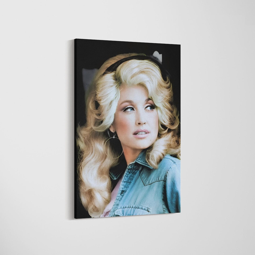 Dolly Parton Colored Poster Wall Art, Celebrity Iconic Country Music ...