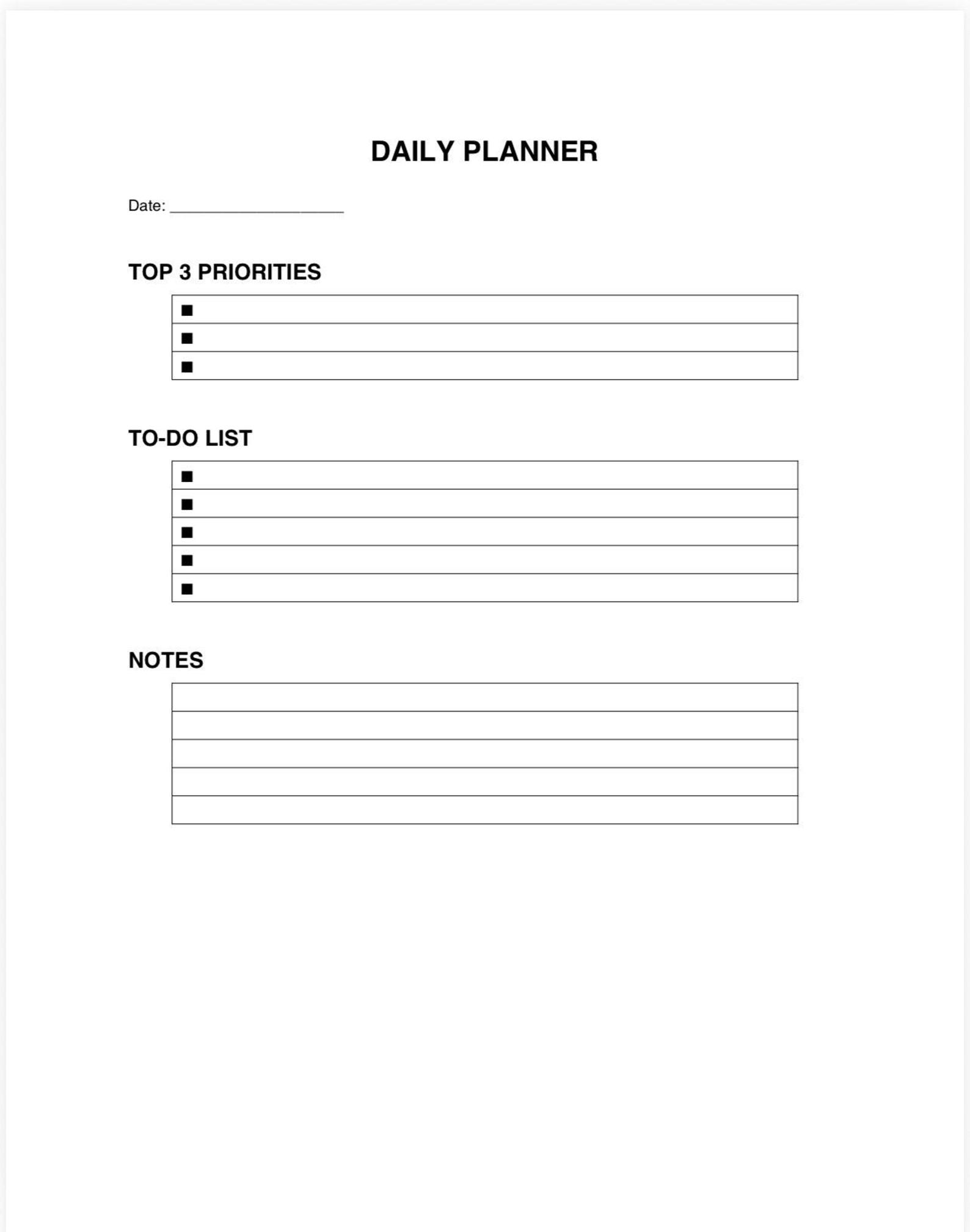 Minimal Daily and Weekly Digital Planner PDF | Instant Download - Etsy