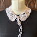 Japanese-inspired Crochet Collar – Soft Ruffled Neckpiece in Pastel ...