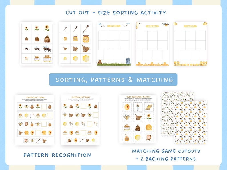Bee Activity Pack | Worksheets for Preschool Kindergarten Homeschool ...
