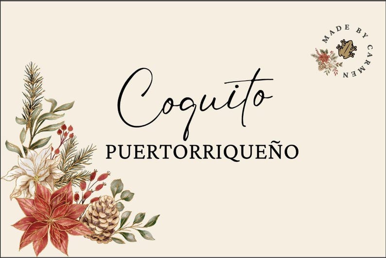 Personalized Coquito Bottle Label | Custom Holiday Drink Sticker - Etsy
