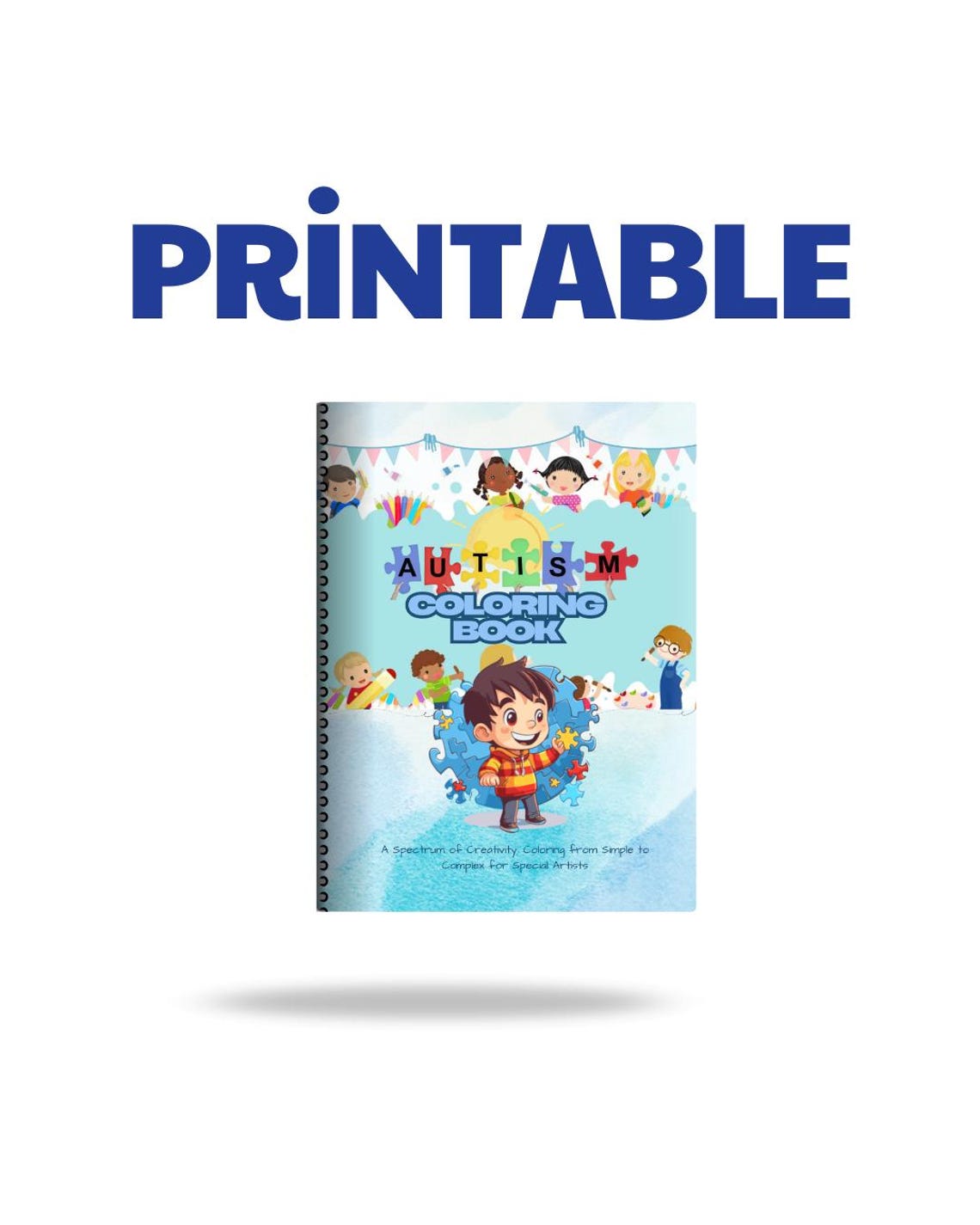 Autism Coloring Book - Etsy